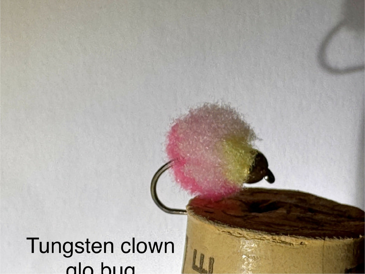 Tungsten Glo Bug- clown – Check Your Flies