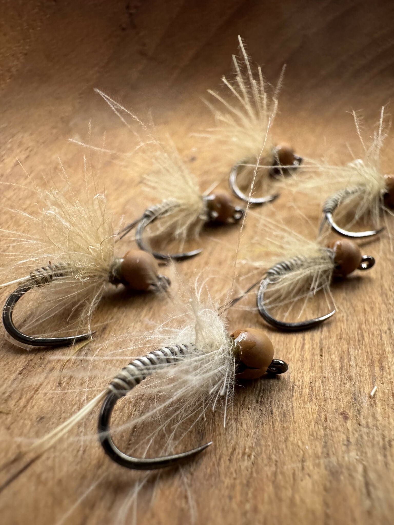 Bead Head Wetfly Set of 6- Peccary tail, Moose Mane body, CDC collar ...