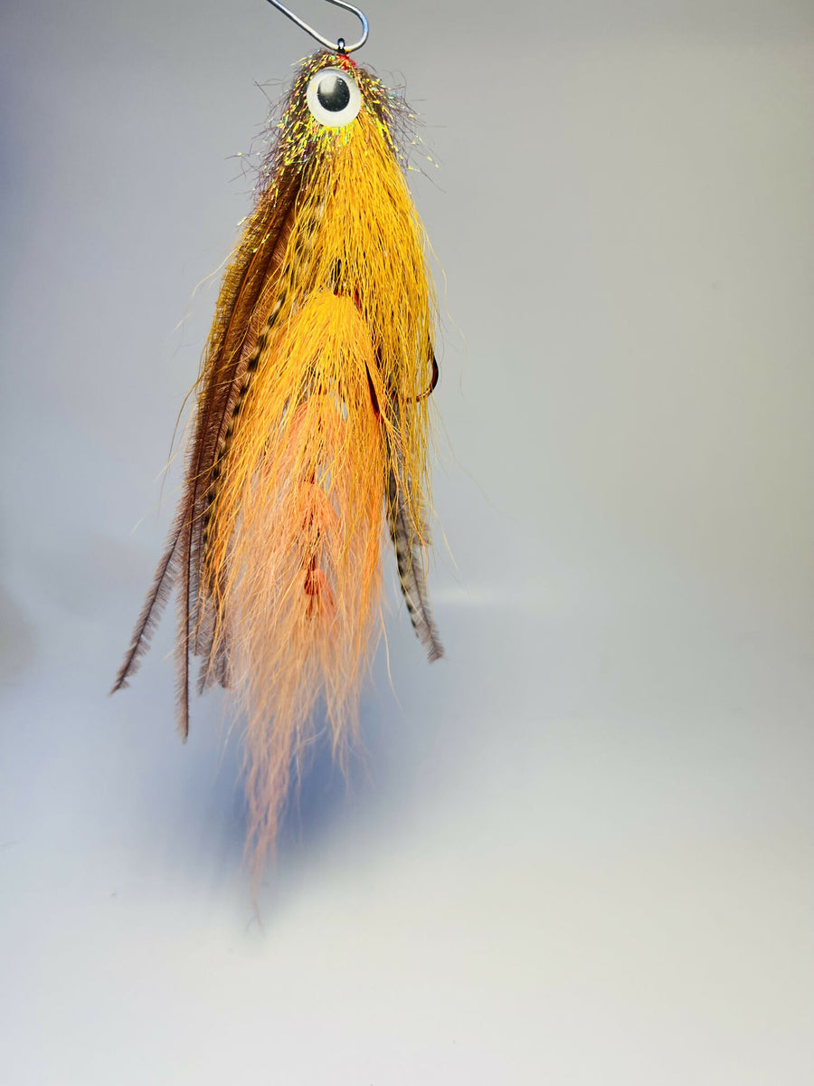 Predator Fly - Gold and Brown -515 Custom Flies - Tied in USA – Check ...