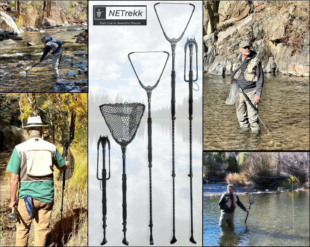 TAILWATER Telescopic Wading Staff Medium Folding Landing Net – Check ...